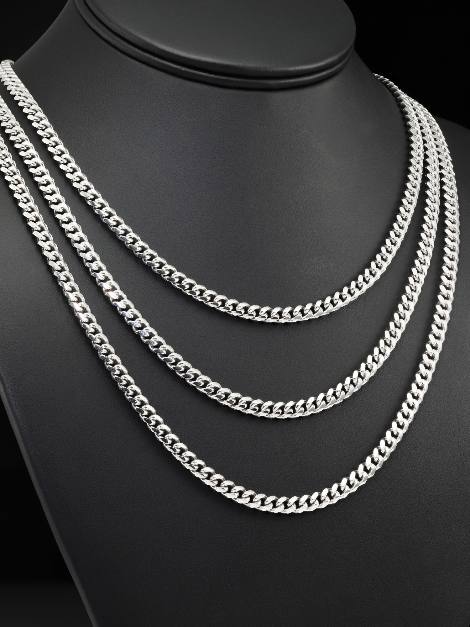Solid silver cuban store